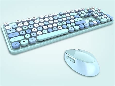 Retro Keyboard And Mouse Combo Blue Lifehacker