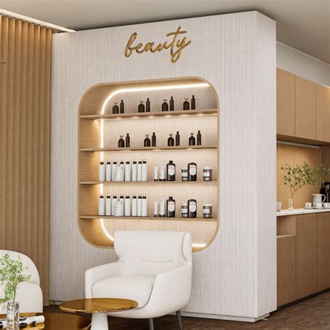 Sulla Elegant Beauty Spa Wood Display Cabinet — M2 Retail