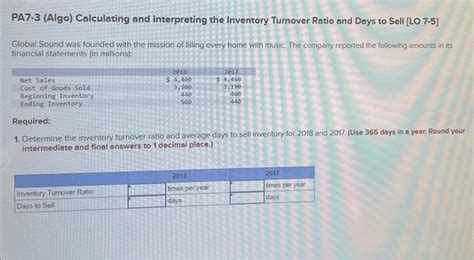Solved Pa7 3 Algo Calculating And Interpreting The
