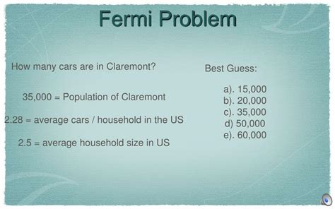Ppt Fermi Problems And Scale Of The Universe Powerpoint Presentation
