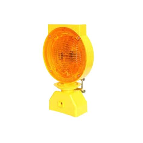 Solar Flashing Warning Light Yellow Darazlk