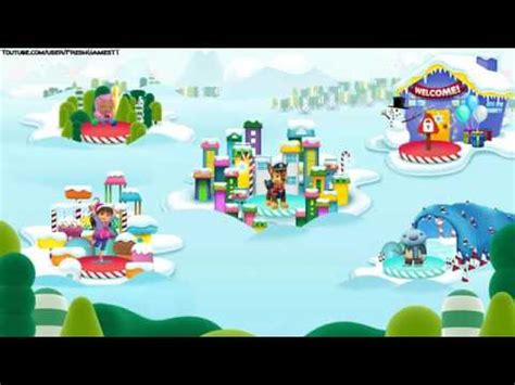 Paw Patrol Bubble Guppies Dora In Nick Jr Holiday Party Game Youtube