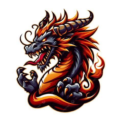 Dragon Angry Logo Dragon Mascot