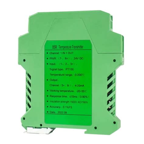 Pt100 Temperature Transmitter 4 20ma 0 10v Rs485 0 500c Temperature