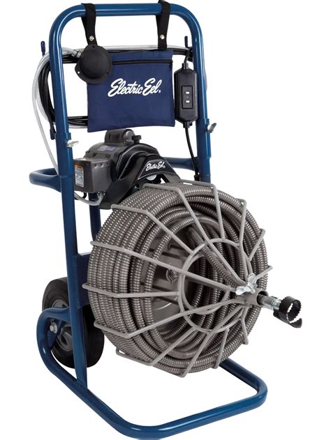 Electric Eel Drain Cleaner 34 In X 100 Ft 13 Hp Manual Feed Comple
