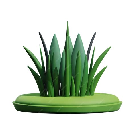 Premium Photo Green Grass Sprouts On White Background Llustration