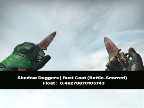 Shadow Daggers Rust Coat BS CSGO SKINS KNIVES Video Gaming Gaming Accessories In Game