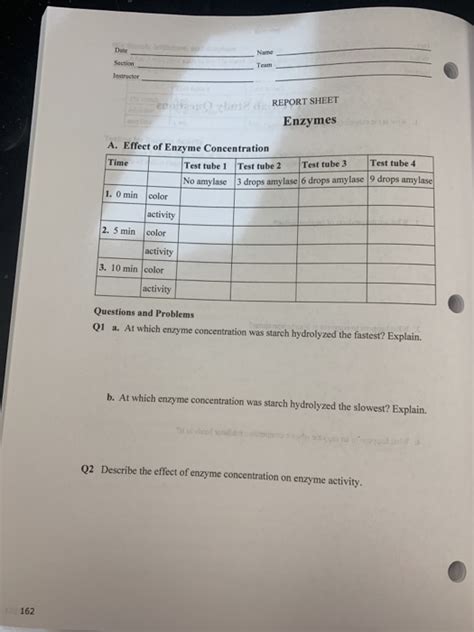 solved name date section instructor team report sheet