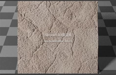 程序性干燥土地贴图 Blender材质球纹理贴图模型下载 Blender3d模型库
