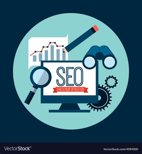 search engine optimization royalty free vector image