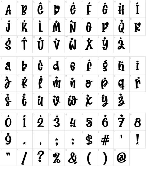 Fuente Glowing Star Descargar