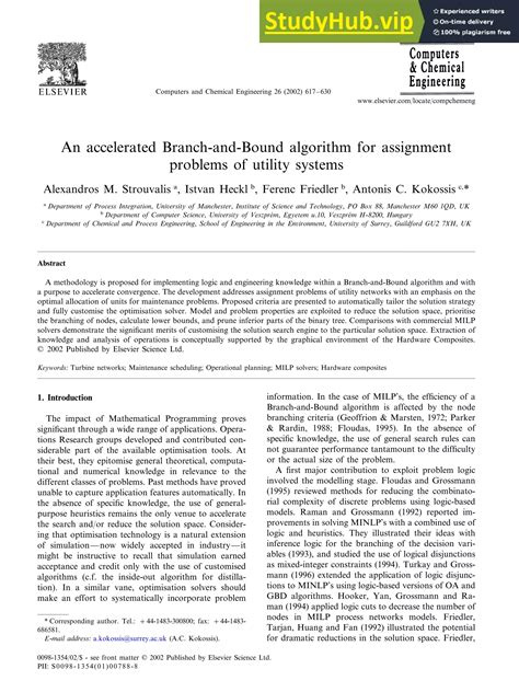 An Accelerated Branch And Bound Algorithm For Assignment Problems Of