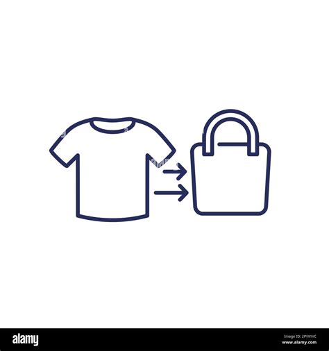 Upcycling Line Icon Reuse Old Clothes Vector Stock Vector Image And Art