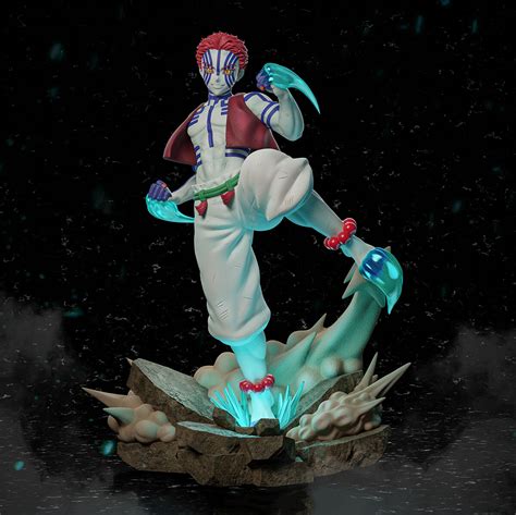 Shinjibom Akaza Demon Slayer 3d Model By Mai Son