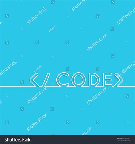 Progrmming Code Vector Closing Brackets Code Stock Vector Royalty Free