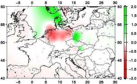 The Areas Of Underestimation Green And Overestimation Red For The