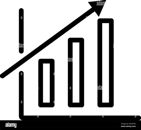 Simple Bar Graph Statistics And Growth Editable Vector Stock Vector