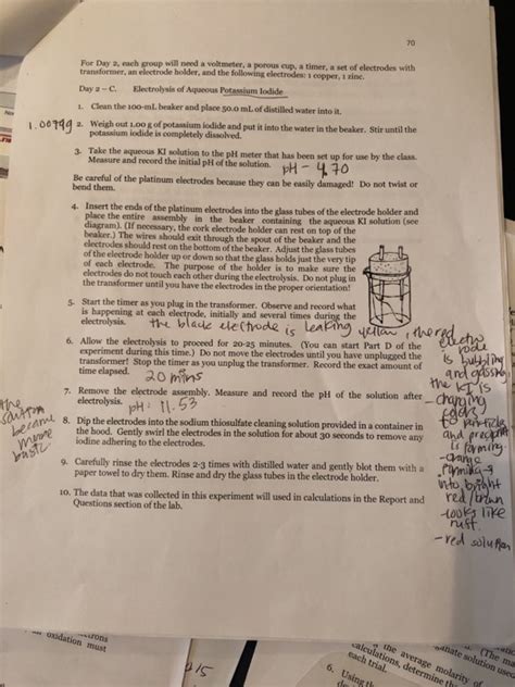 Solved Lab Questions Electrochemistry Part A Chegg