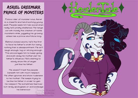 Healertale Character Info Prince Asriel By Shadowfire Da On Deviantart