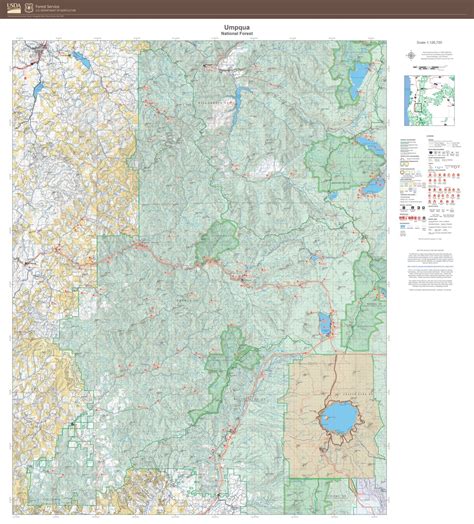 Umpqua National Forest Map Mytopo Map Store