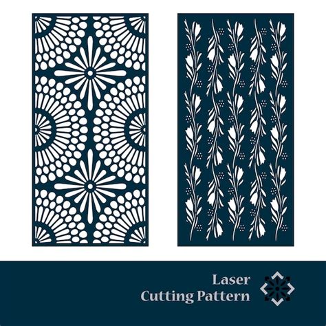 Premium Vector Laser And CNC Cut Pattern Vector Template With Abstract Geometric Texture In
