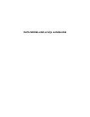 JOH Assignment 1 Data Modelling MAR 1903 1 Docx DATA MODELLING SQL LANGUAGE Table Of