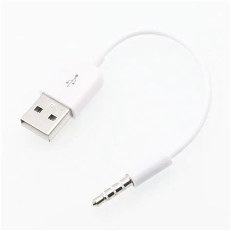 Usb Kort Oplader Data Hvid Kabel Mm Jack Adapte Grandado