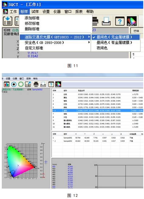 交通路标专用色差仪的颜色测试方法