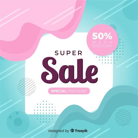 Free Vector Abstract Sale Promotion Banner Template