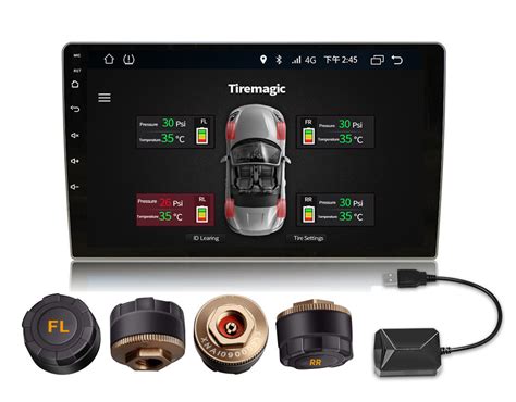 External NXP Chip USB Android Navigation Tire Pressure Monitoring System TPMS External TPMS