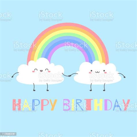 귀여운 구름 만화 배경입니다 벡터 텍스처입니다 웹 디자인 엽서에 대 한 서식 파일 구름에 대한 스톡 벡터 아트 및 기타 이미지 구름 구름 풍경 무지개 Istock