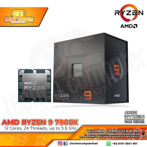Processor Amd Ryzen 9 7900x 12 Core 24 Thread Up To 5 6ghz Socket Am5