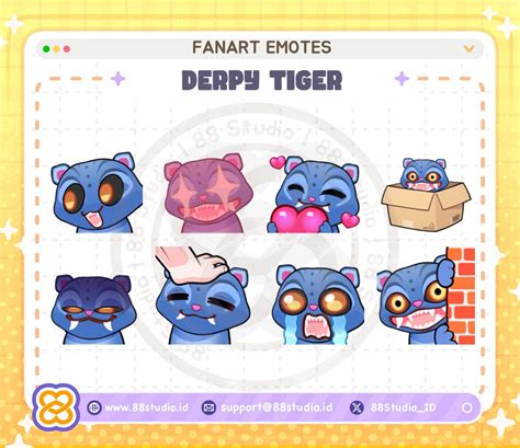 Derpy Tiger Kpop Demon Hunters Static Regular Emotes P2u Paid To Use