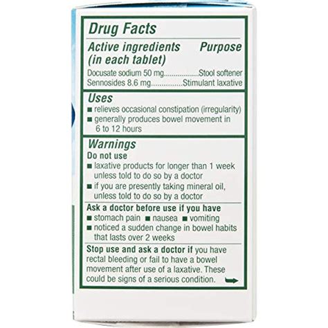 Colace 2 In 1 Stool Softener And Stimulant Laxative Tablets