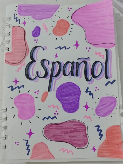 Portada Cuaderno Español Decorar Cuadernos Español Portadas De