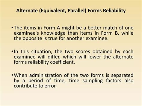 Reliability Of Test Pptx