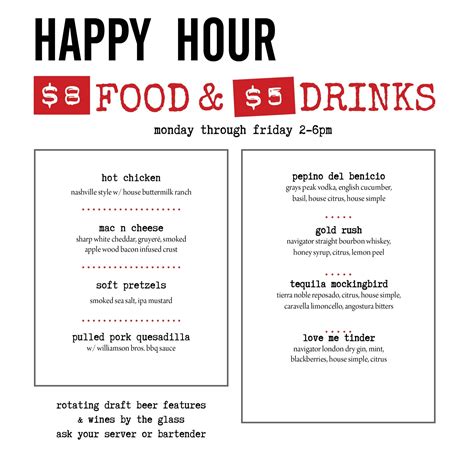 Happy Hour Restaurants