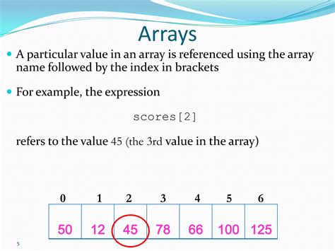 Arrays In Java Pptx Databases Computer Software And Applications
