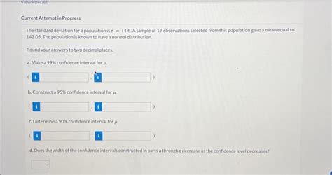 Solved The standard deviation for a population is σ A Chegg