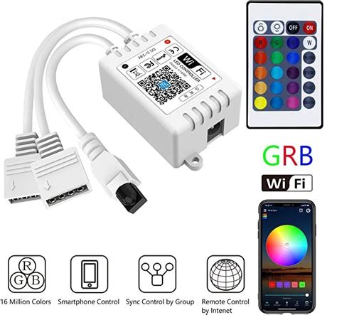 V V IR Key RGB Wifi Controller With Dual Output Magic LEDPro