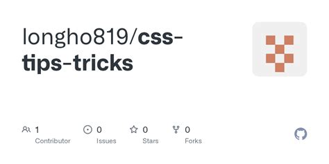 Github Longho819 Css Tips Tricks