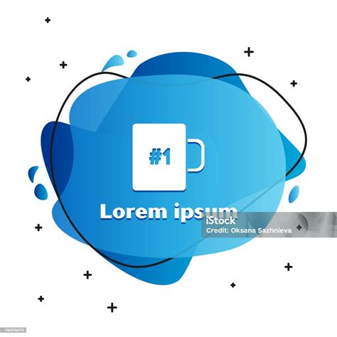 흰색 커피 컵 평면 아이콘 흰색 배경에 격리 차 컵 뜨거운 음료 커피 액체 모양의 추상 배너입니다 벡터 일러스트레이션 0명에