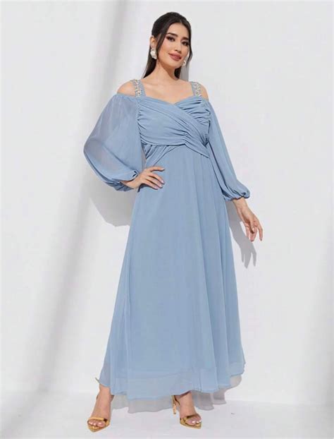 Dusty Blue Dress Gown Womens Fashion Dresses And Sets Dresses On