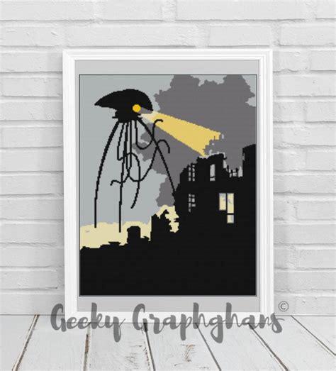 The War Of The Worlds Crochet Graphghan Pattern Geeky Graphghans
