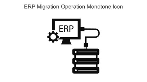 Erp Migration Operation Monotone Icon In Powerpoint Pptx Png And Editable Eps Format Ppt Sample