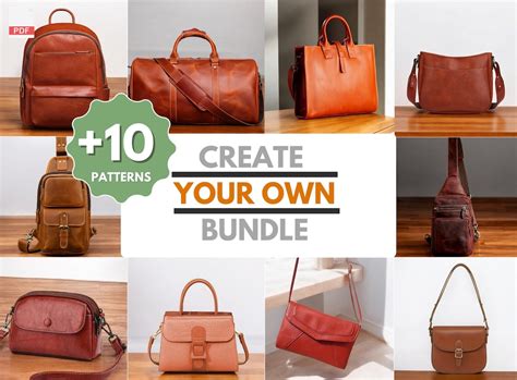Leather Patterns Leather Bag Pattern Pdf Leather Pattern Beginner