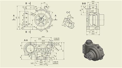 tutorial inventor 130 worm gear housing part 090 youtube