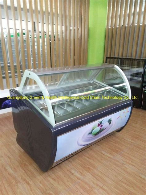 Ice Cream Display Italian Ice Cream Showcase Popsicle Display Freezer Refrigeration And Gelato