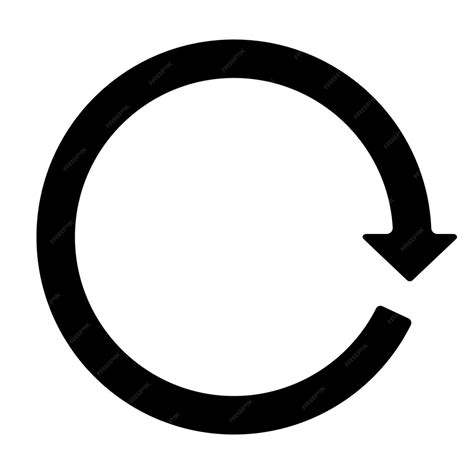 Premium Vector Circle Arrow Icon Cycle Resumption Repeat Concept Vector Illustration