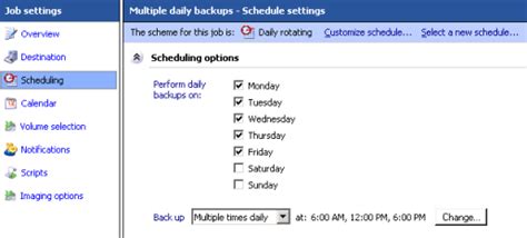 backing up multiple times daily